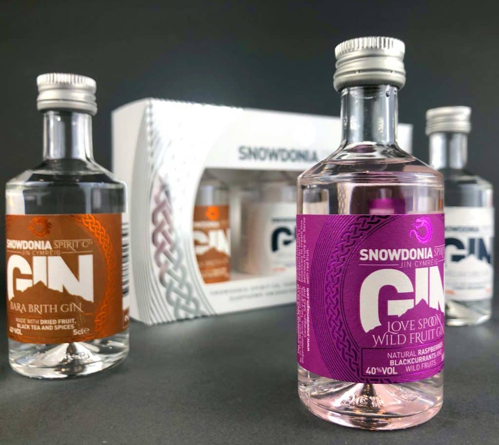 Snowdonia Spirit Co, Miniature Gin Gift Set, 3 x 5cl - Snowdonia Spirit Co