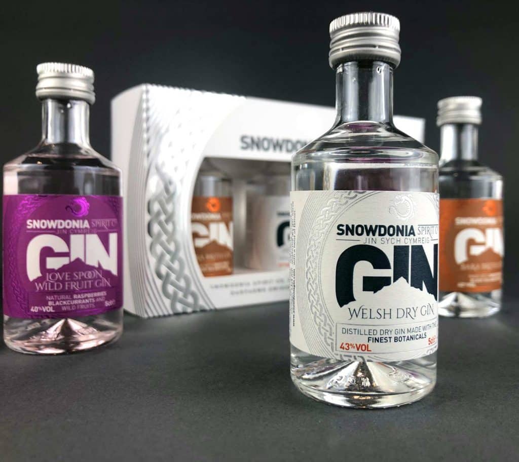 Snowdonia Spirit Co, Miniature Gin Gift Set, 3 x 5cl - Snowdonia Spirit Co